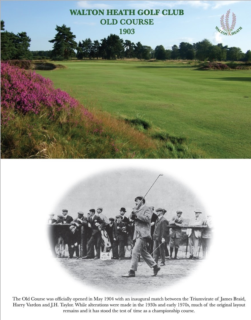Old course mens scorecard :: Walton Heath Golf Club